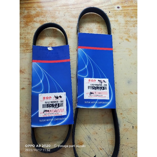 Jual Fanbelt sabuk tali kipas set dinamo jalan dan AC Suzuki ignis | Shopee Indonesia