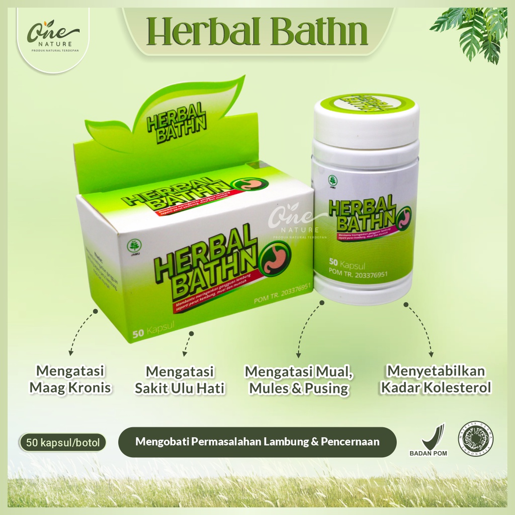 Jual Obat Herbal Bathn Obati Lambung Pencernaan Maag Kronis Sakit Ulu ...