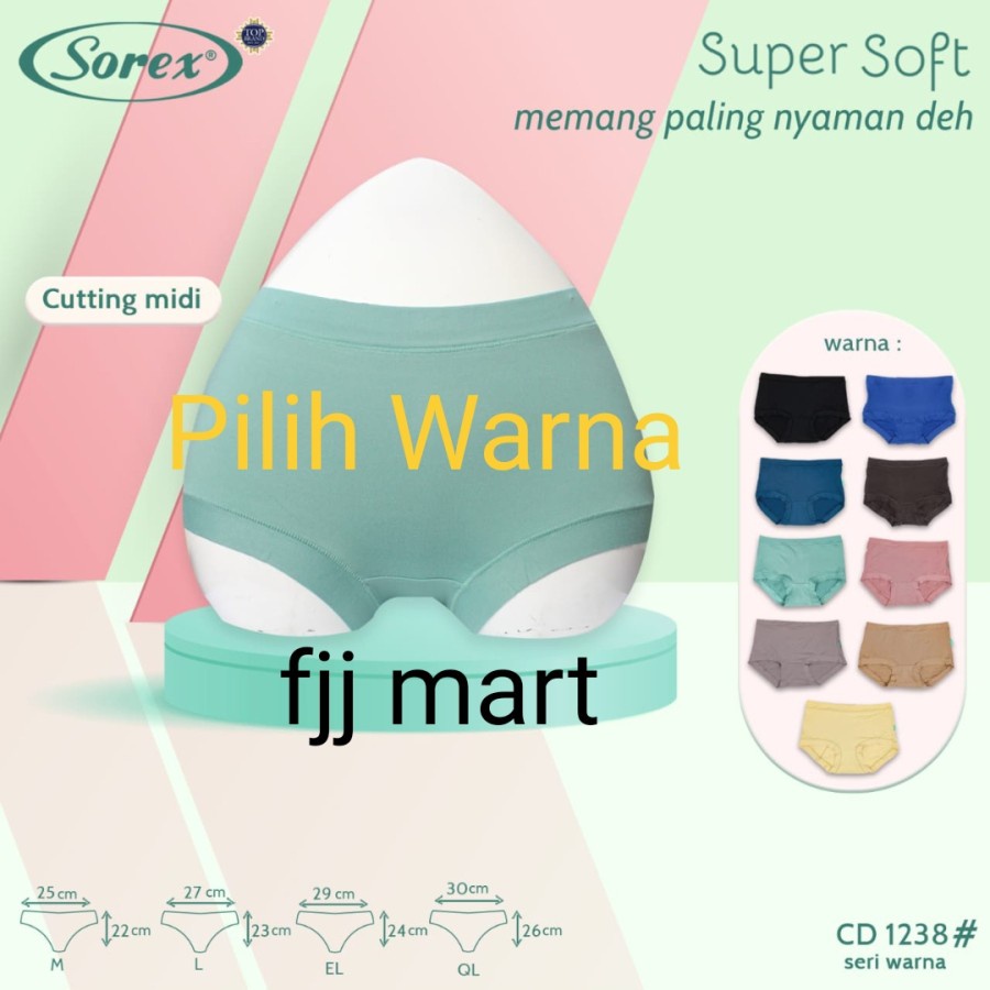 Jual CD CELANA DALAM WANITA SOREX MIDI 1238 BAHAN SUPER SOFT | Shopee Indonesia
