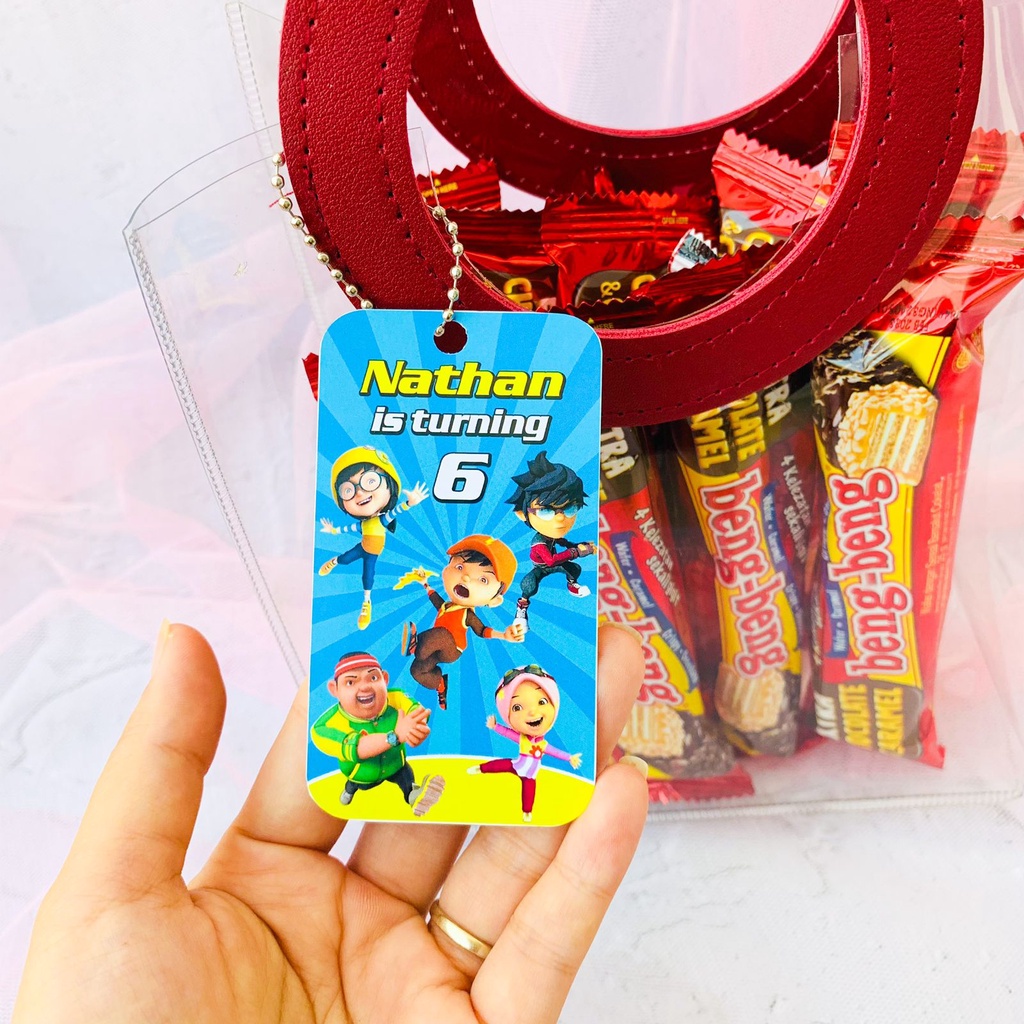 Jual Boboiboy Tag Card Birthday Kartu Thanks Card Ulang Tahun Thank You ...