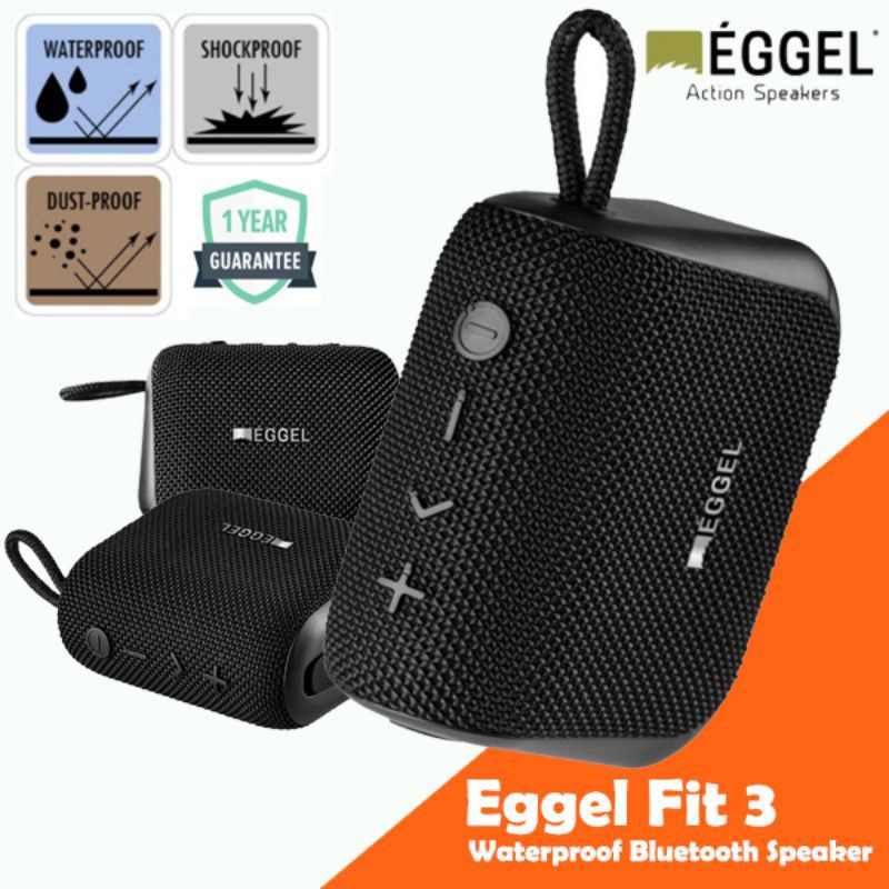 Jual Eggel Fit 3 Waterproof Portable Bluetooth Speaker | Shopee Indonesia