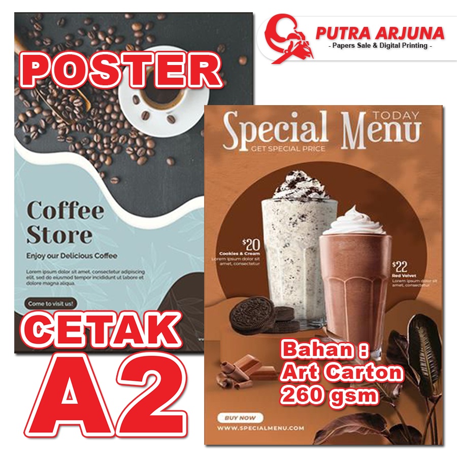Jual CETAK A2, ART CARTON, 260 GSM, 2 SISI - DUA MUKA | Shopee Indonesia