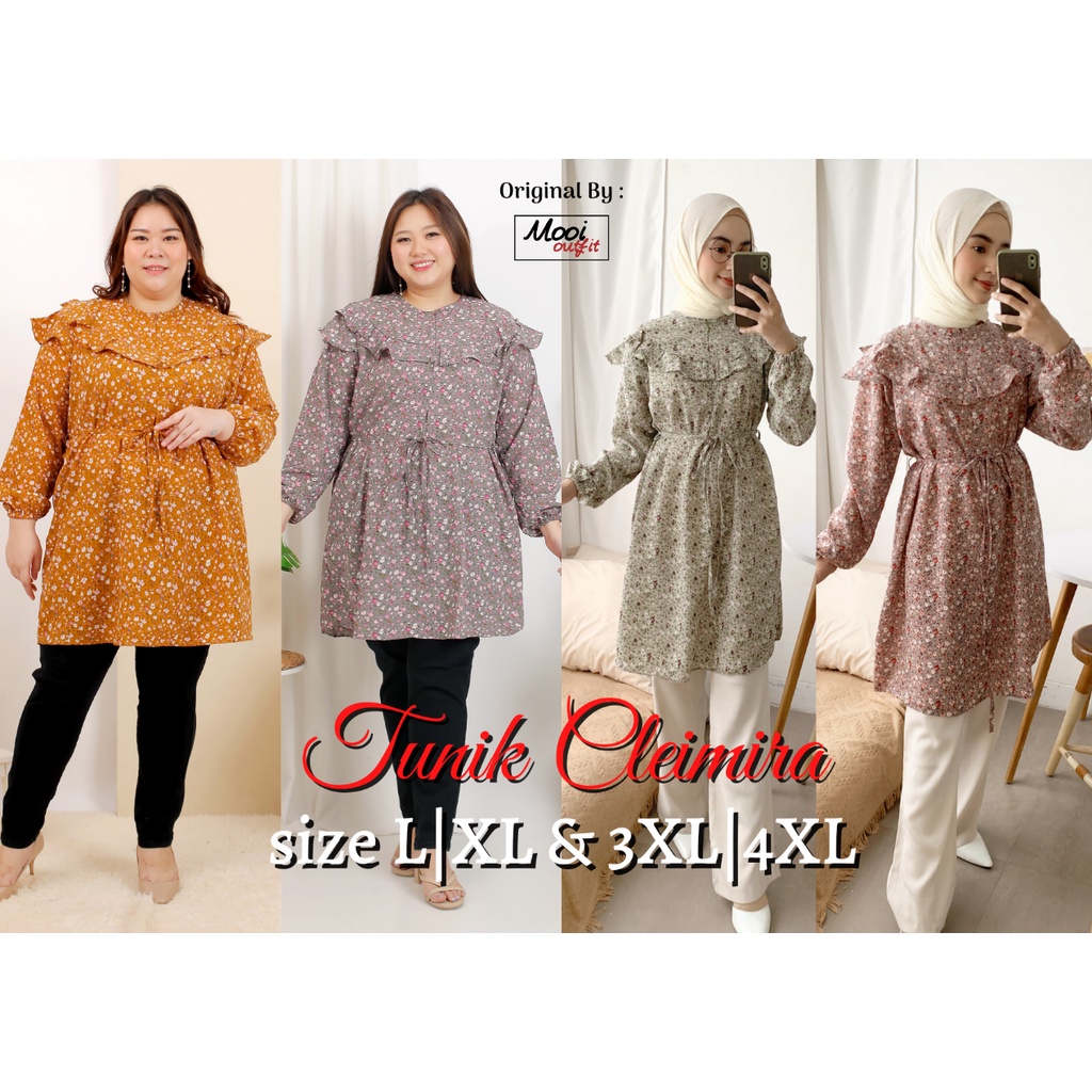 Jual Mooi Outfit - Tunik Jumbo Ld 130 / Tunik Wanita Terbaru Kekinian Viral Murah | Shopee Indonesia