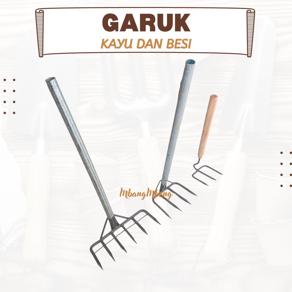 Jual garuk lebar gagang besi cangkul garuk pacul sampah garuk kotoran ...