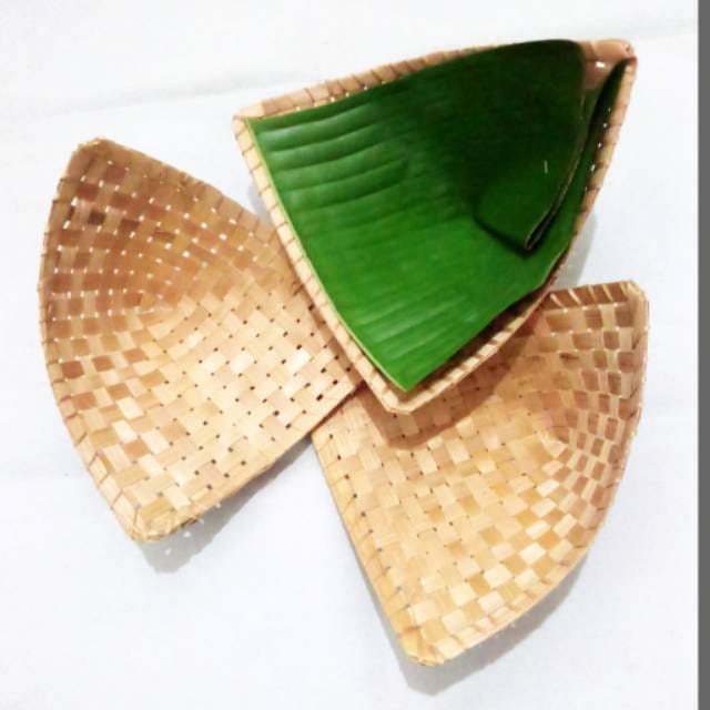 Jual Pincuk Bambu | Pincuk Pecel | Piring Pincuk | Pincuk Anyaman Bambu ...