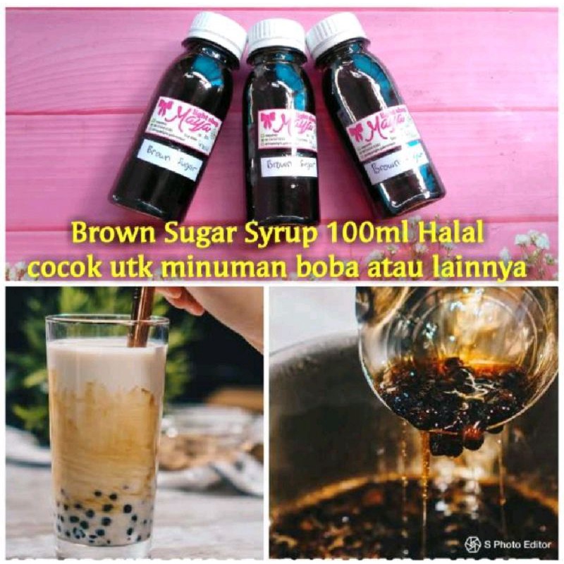 Jual Syrup Brown Sugar 100ml boba drink gula merah minuman bubble Halal ...