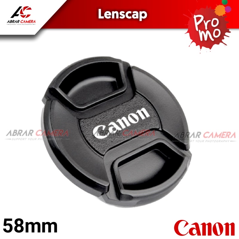 Jual Lenscap Kamera DSLR Canon Eos 58mm Tutup Depan Lensa kit 18 55mm ...