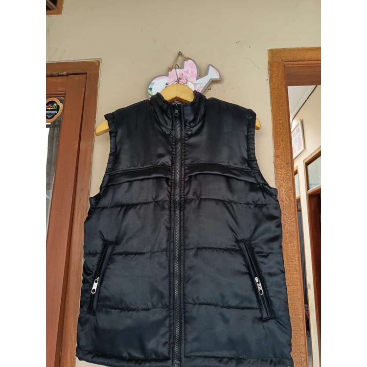 Jual Jaket Rompi Parasut//Jaket Vest Parasut Gelembung Pria//Vest Motor ...