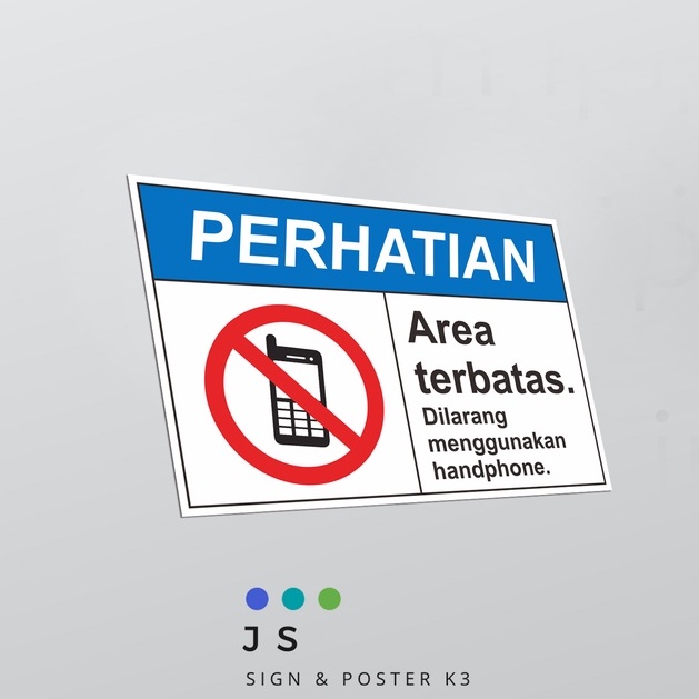 Jual STICKER K3 SAFETYSIGN DILARANG MEMAKAI HANDPHONE | Shopee Indonesia