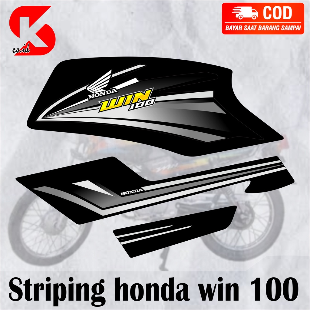 Jual Sticker Striping Honda WIN 100 06 Variasi Lis | Shopee Indonesia