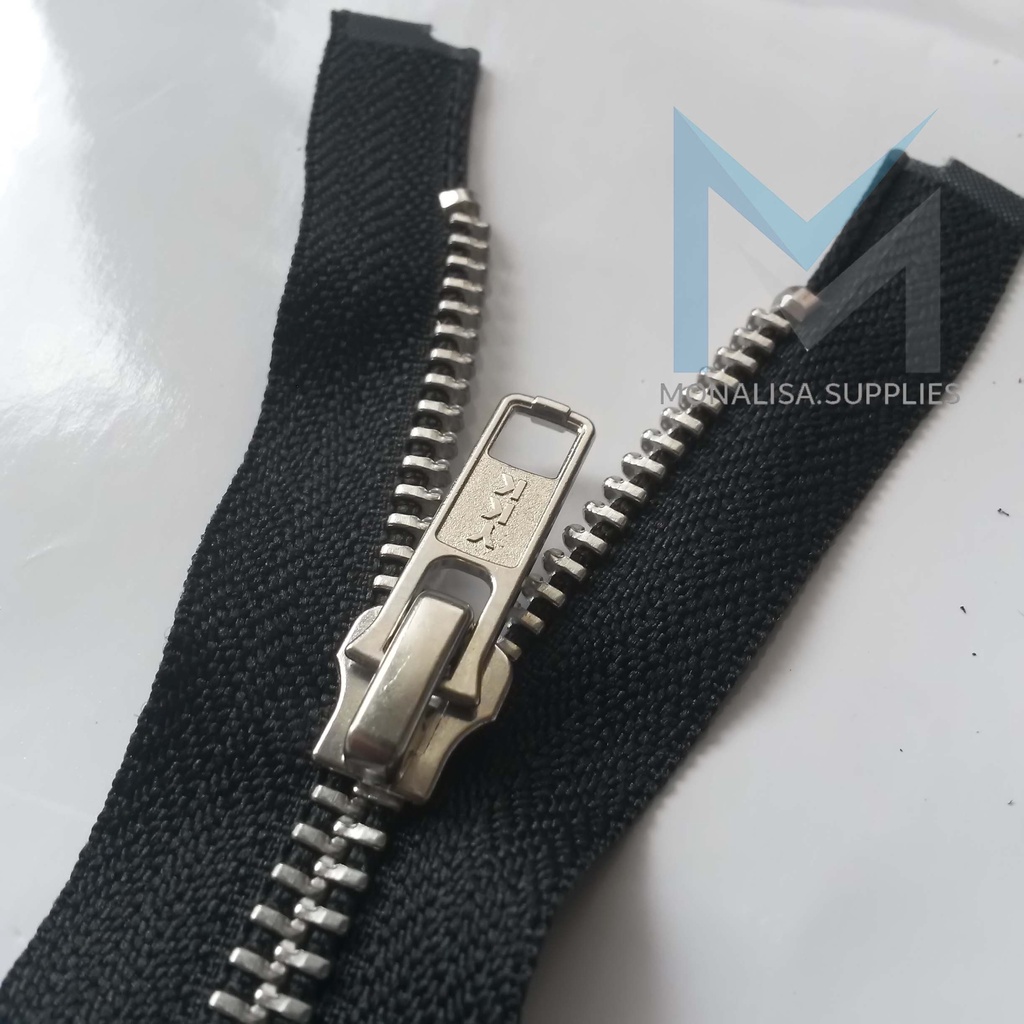 Jual RESLETING JAKET MERK YKK WARNA HITAM - ZIPPER/GIGI BESI 28 INCH (70CM) | Shopee Indonesia
