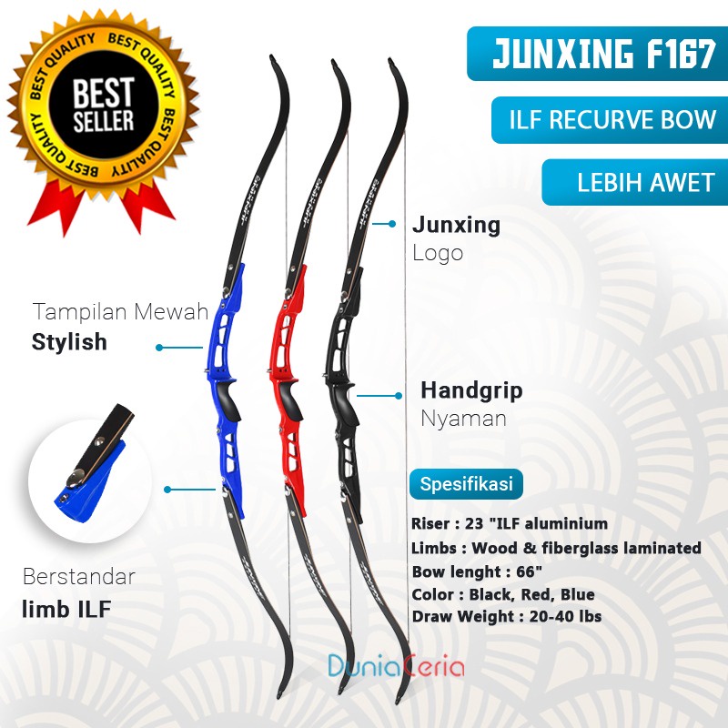 Jual Busur Panah Standard ILF Junxing F167 Recurve Bow | Shopee Indonesia