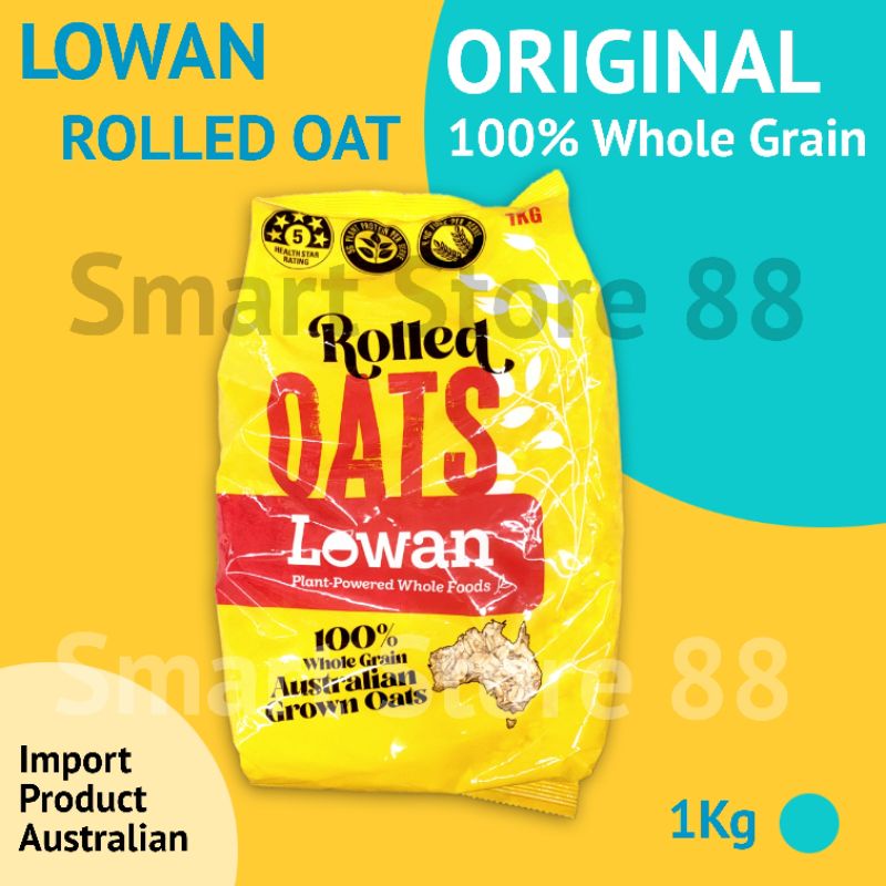 Jual LOWAN ROLLED OAT ORIGINAL 1KG CEREAL LOWAN SEREAL | Shopee Indonesia