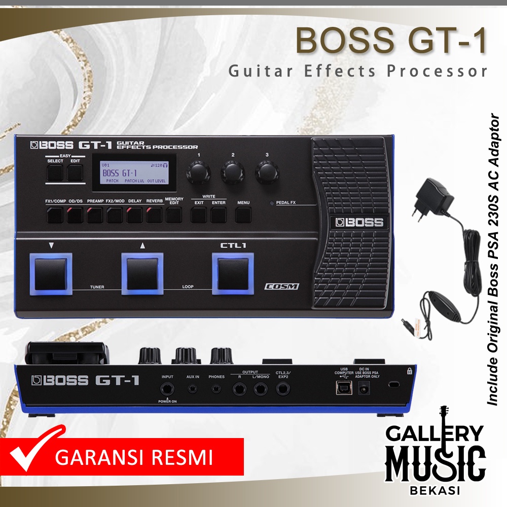 Jual Boss GT-1 Guitar Multiple Effect / GT 1 / GT1 / Efek Gitar ...