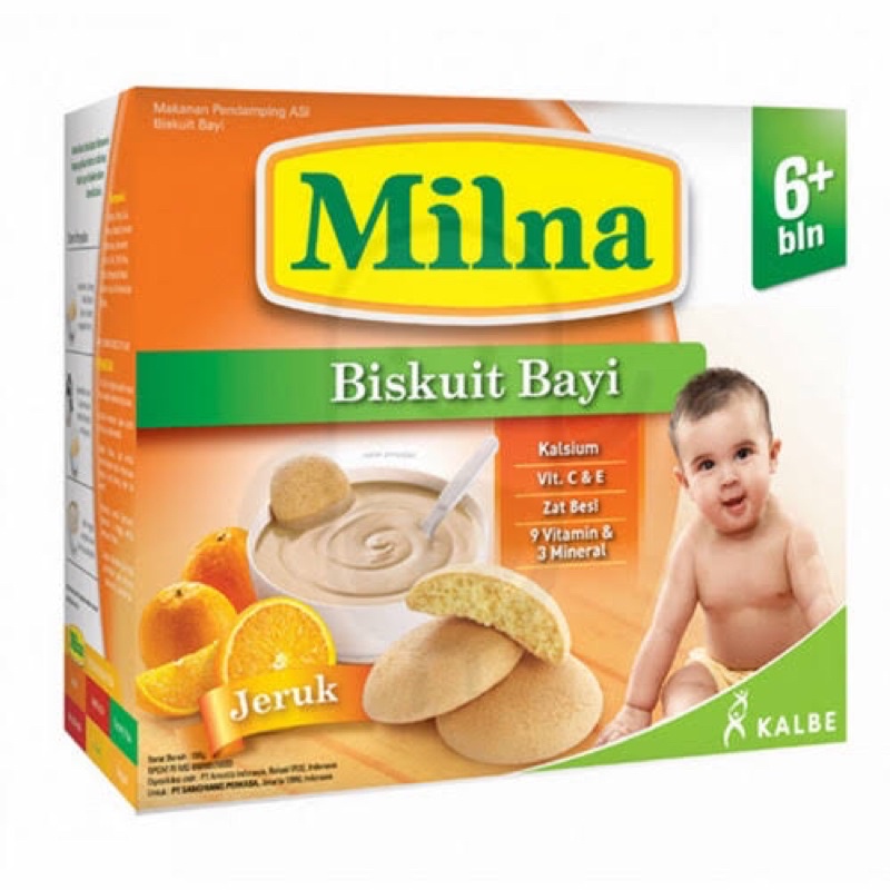 Jual Milna Baby Biskuit Rasa Jeruk 130G (48Box) | Shopee Indonesia