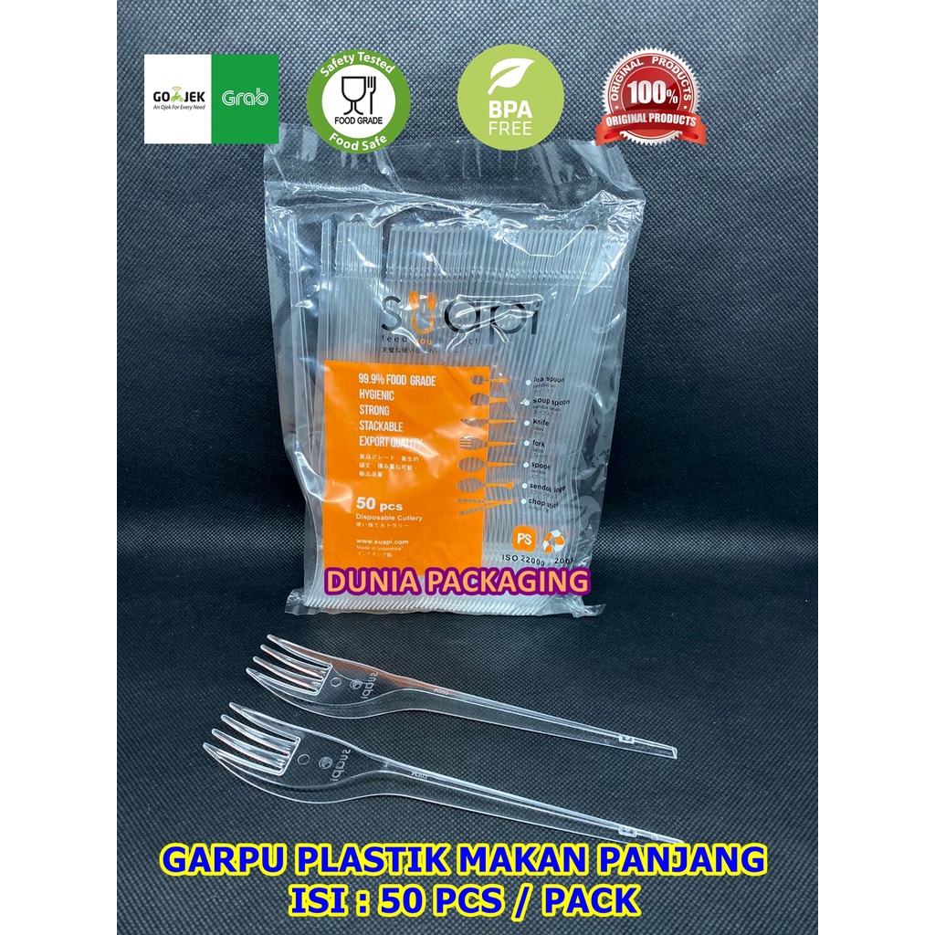Jual GARPU PLASTIK PANJANG SUAPI MAKAN isi 50pcs PER PACK MEDAN grosir ...