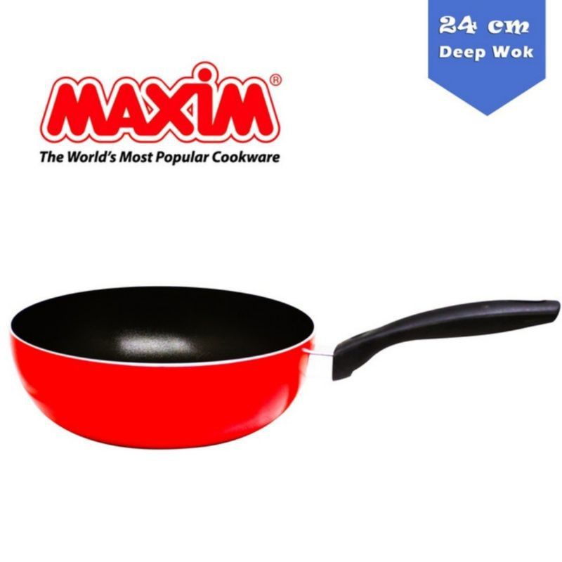 Jual Maxim Valentino Deep Wook 24Cm Teflon Maxim Cekung | Shopee Indonesia