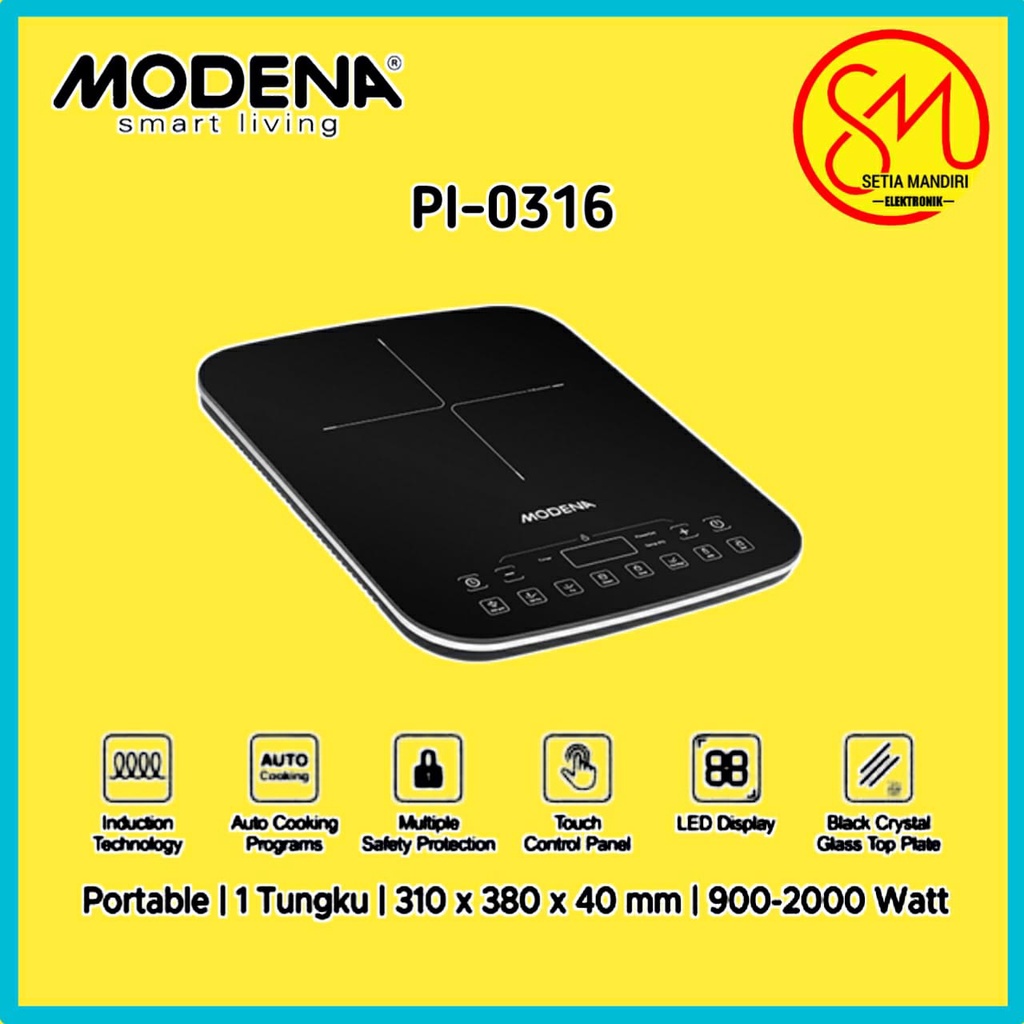 Jual MODENA PI0316 Kompor Listrik Induksi Portable 1 Tungku ESENTE PI 0316 | Shopee Indonesia