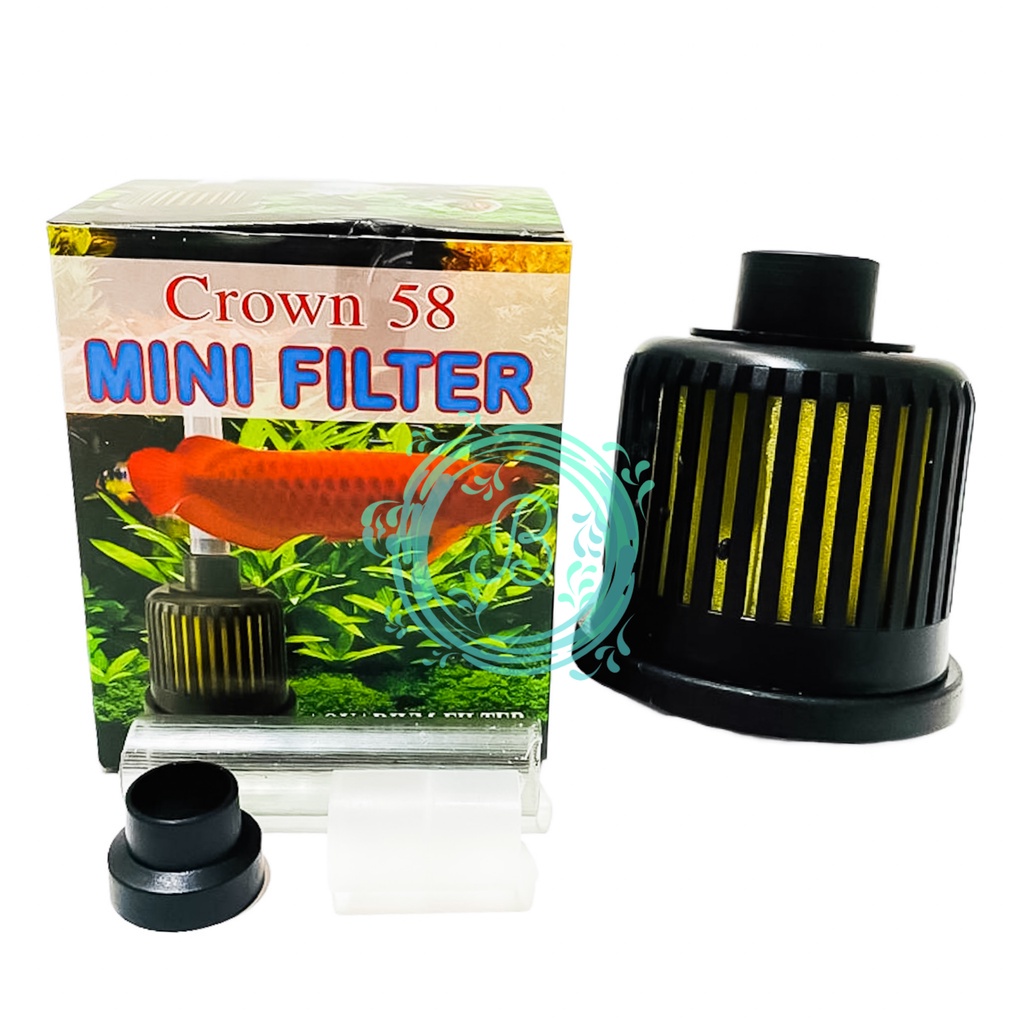Jual Crown 58 Mini Filter Aquarium Aquascape Internal Filter Aquarium ...