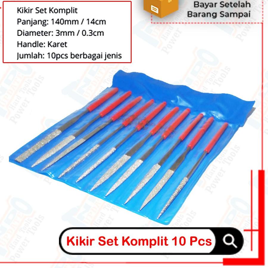 Jual Wow banget--Kikir set 10 Pcs Kikir gergaji 3mm Kikir kayu besi ...