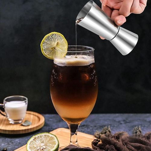 Jual Jigger Stainless Steel Sirup Gelas Takar Gula Syrup Measuring Cup ...
