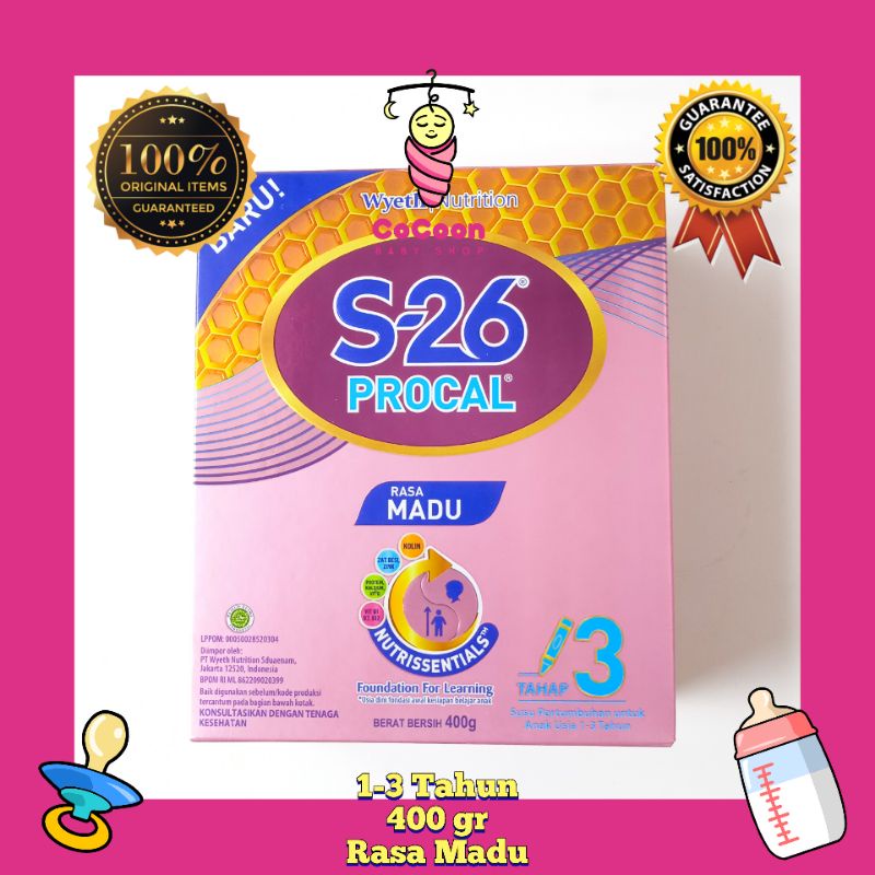 Jual Susu Formula Anak S26 Procal Pouch Honey 1-3 Tahun 400 g 400gr ...