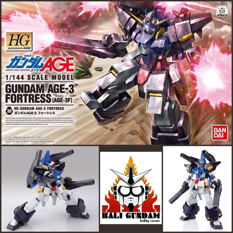 Jual HG 1/144 AGE-3F GUNDAM AGE 3 FORTRESS Bali Gundam Hobby Corner Bandai Original | Shopee ...