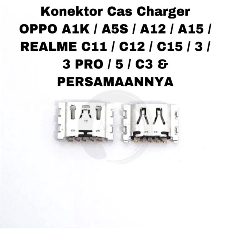 Jual KONEKTOR CAS CHARGER OPPO A1K A5S A12 A15 / REALME C11 C12 C15 3 ...