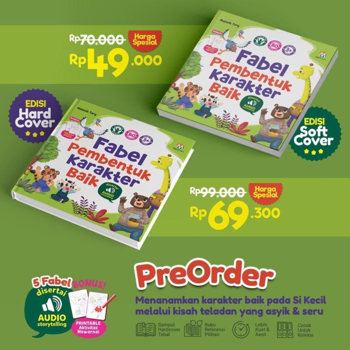 Jual Fabel Pembentuk Karakter Baik - Soft Cover | Shopee Indonesia