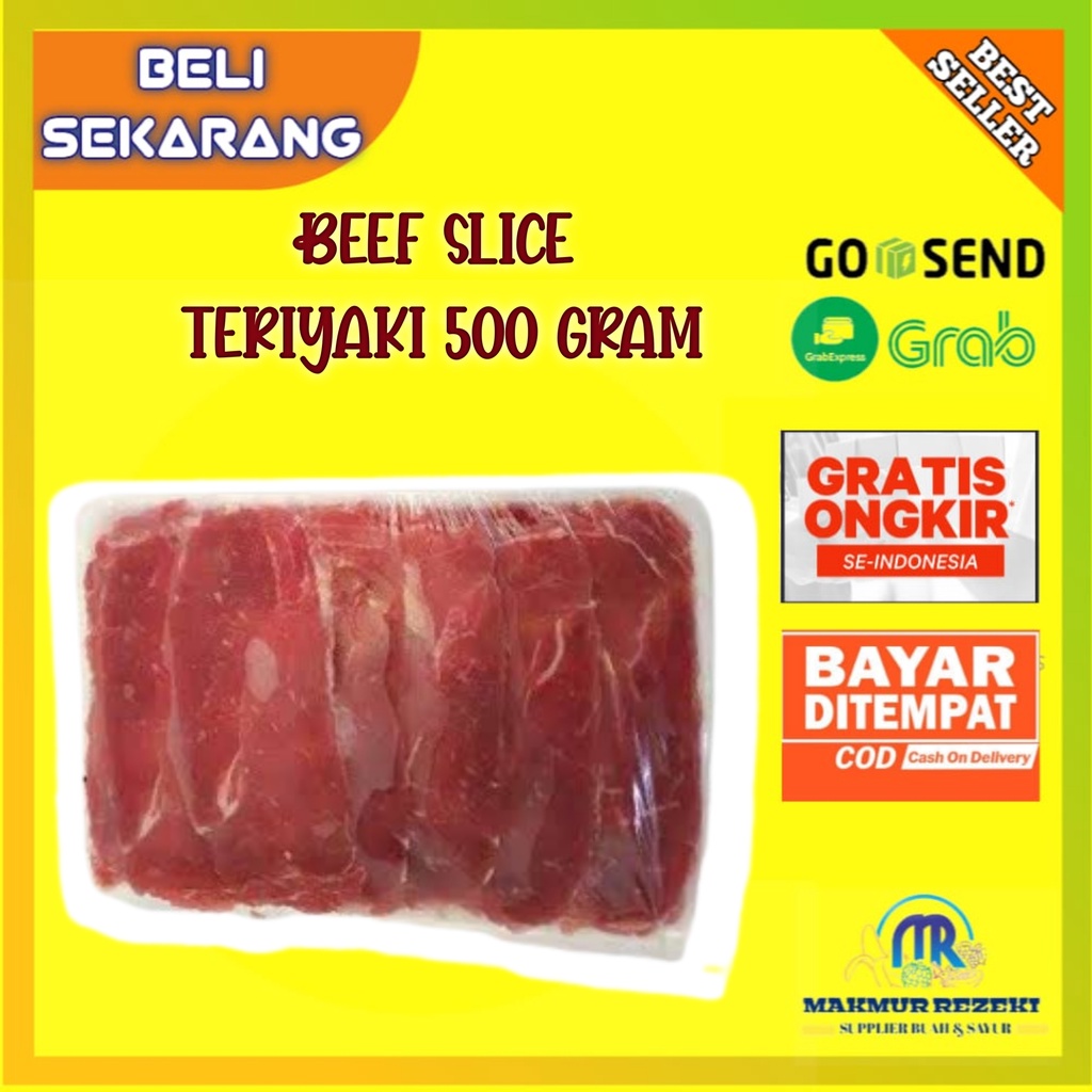 Jual SLICE TERRIYAKI DAGING SLICE LOW FAT 500 GRAM NON LEMAK HALAL ...