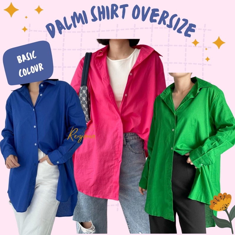 Jual DALMI SHIRT OVERSIZE | KEMEJA BASIC BOLD SERIES OVERSIZE | Shopee ...