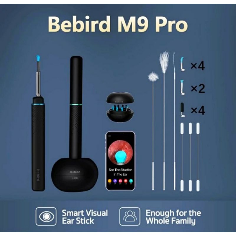 Jual Bebird M9 PRO Smart Visual Endoscope Ear Stick Korek Kuping Kamera ...