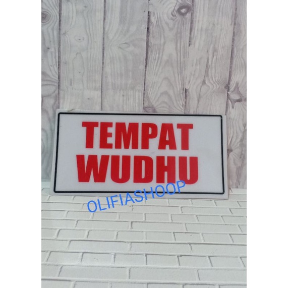 Jual SIGN MIKA TULISAN TEMPAT WUDHU | Shopee Indonesia