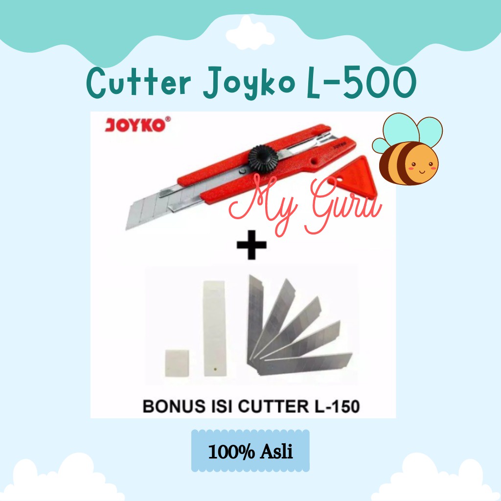 Jual [PCS] CUTTER JOYKO L-500 PEMOTONG KERTAS / SILET (FREE ISI REFILL ...