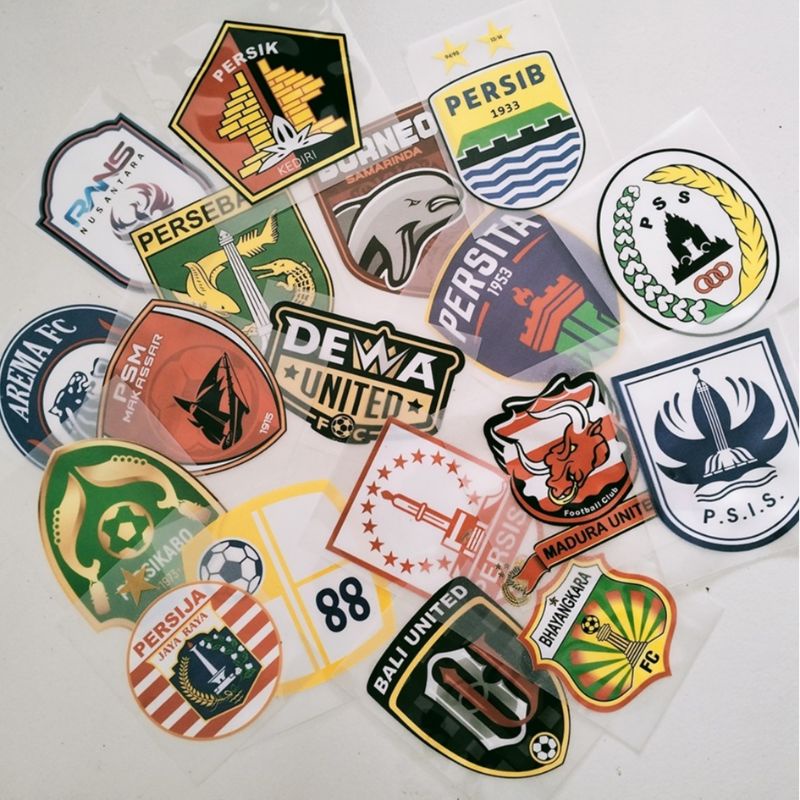 Jual Sablon stiker setrika dtf kaos topi logo sepak bola indonesia ...