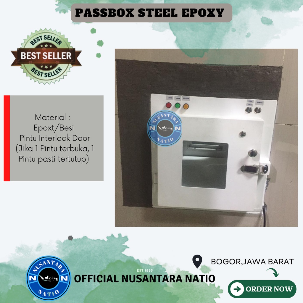 Jual Pass Box Steel Epoxy / Passbox Besi 75*60*45 cm Interlock Door ...