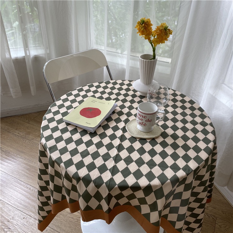 Jual walnuthome - amai coloured checkered pattern tablecloth / tatakan ...
