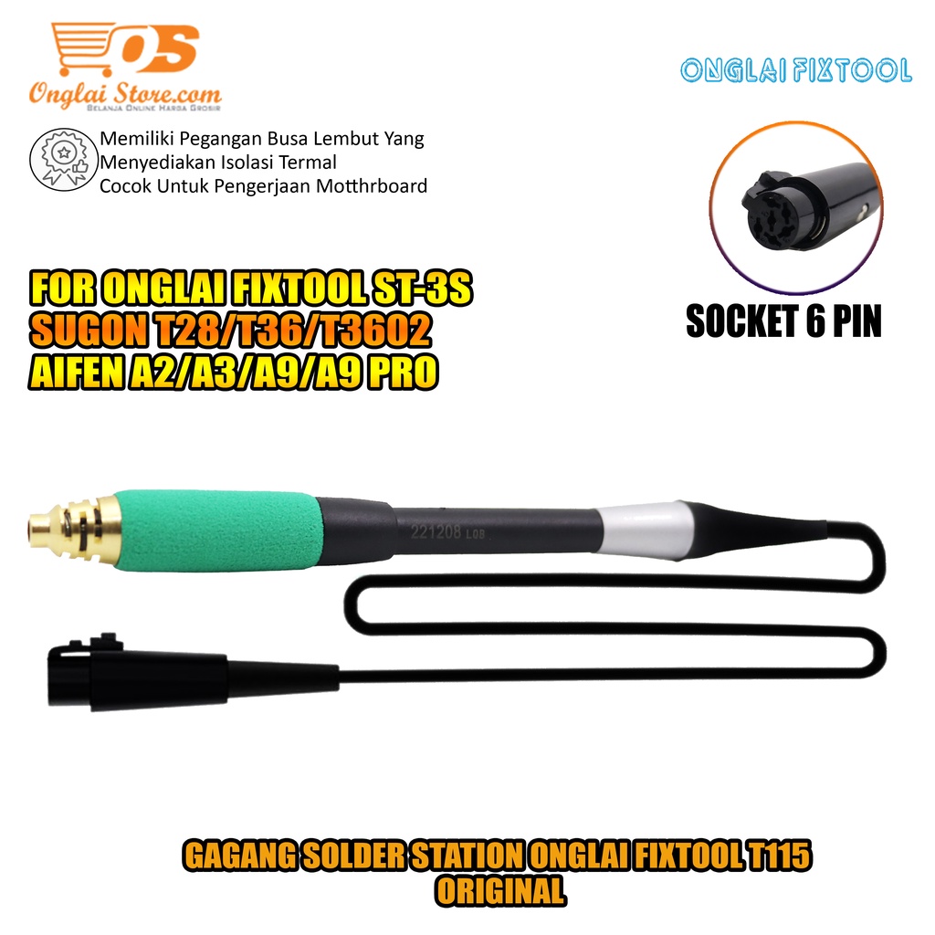 Jual Onglai Fixtool T115 Gagang Solder Station For Onglai Fixtool ST-3S ...