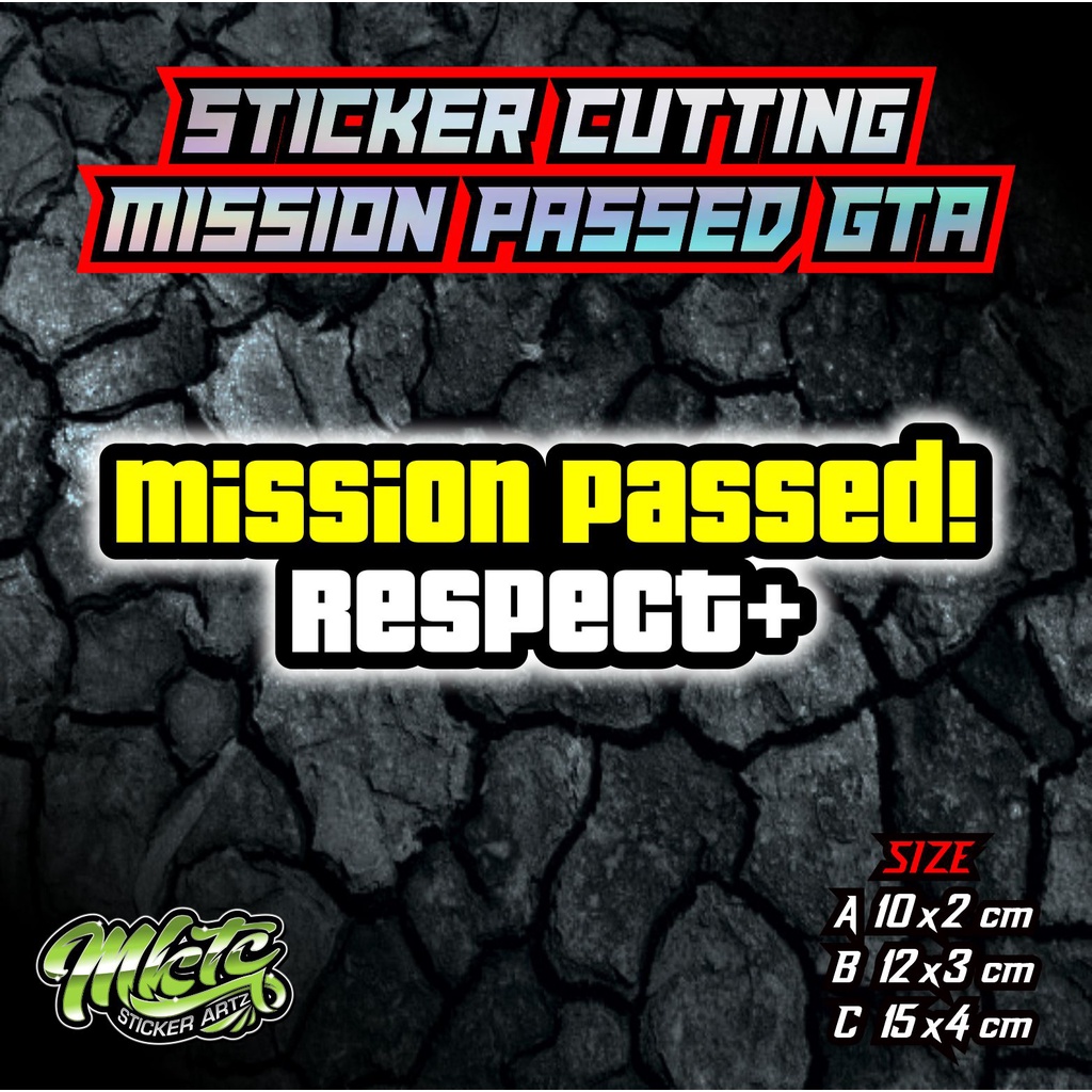 Jual STICKER MISSION PASSED RESPECT GTA | Shopee Indonesia