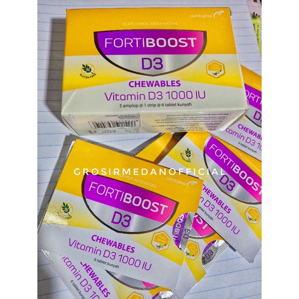 Jual FORTIBOOST D3 1000 IU - VITAMIN D3 RASA VANILA YANG ENAK ...