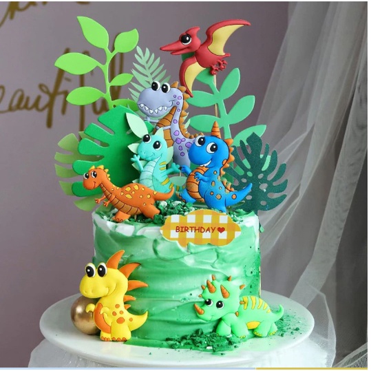 Jual Topper Dino / Dinosaurus Karet Dekorasi Ulang Tahun | Shopee Indonesia