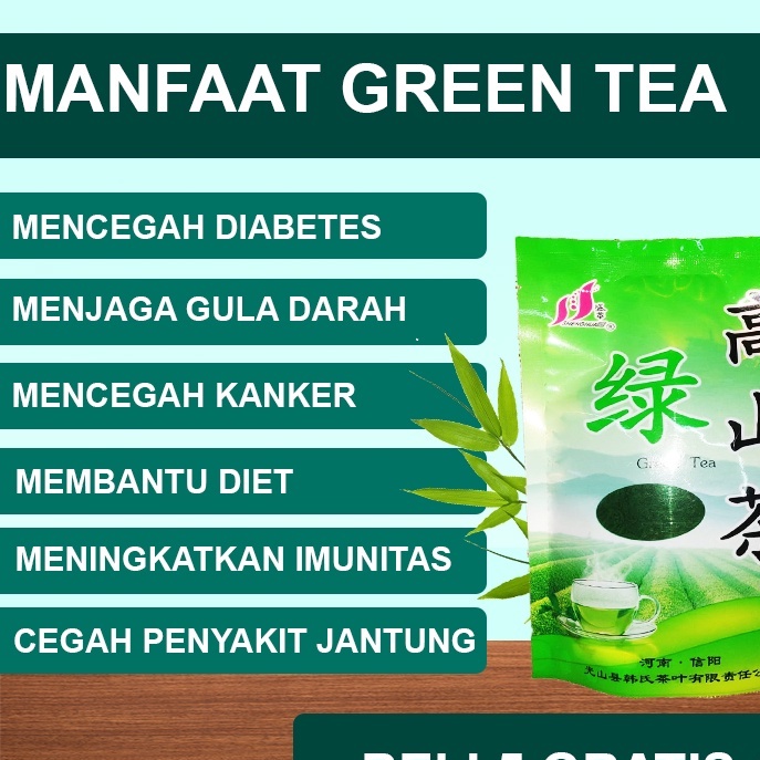 Jual Teh Cina Chinese Tea Green Tea Teh Hijau Gunung 100 gram | Shopee ...