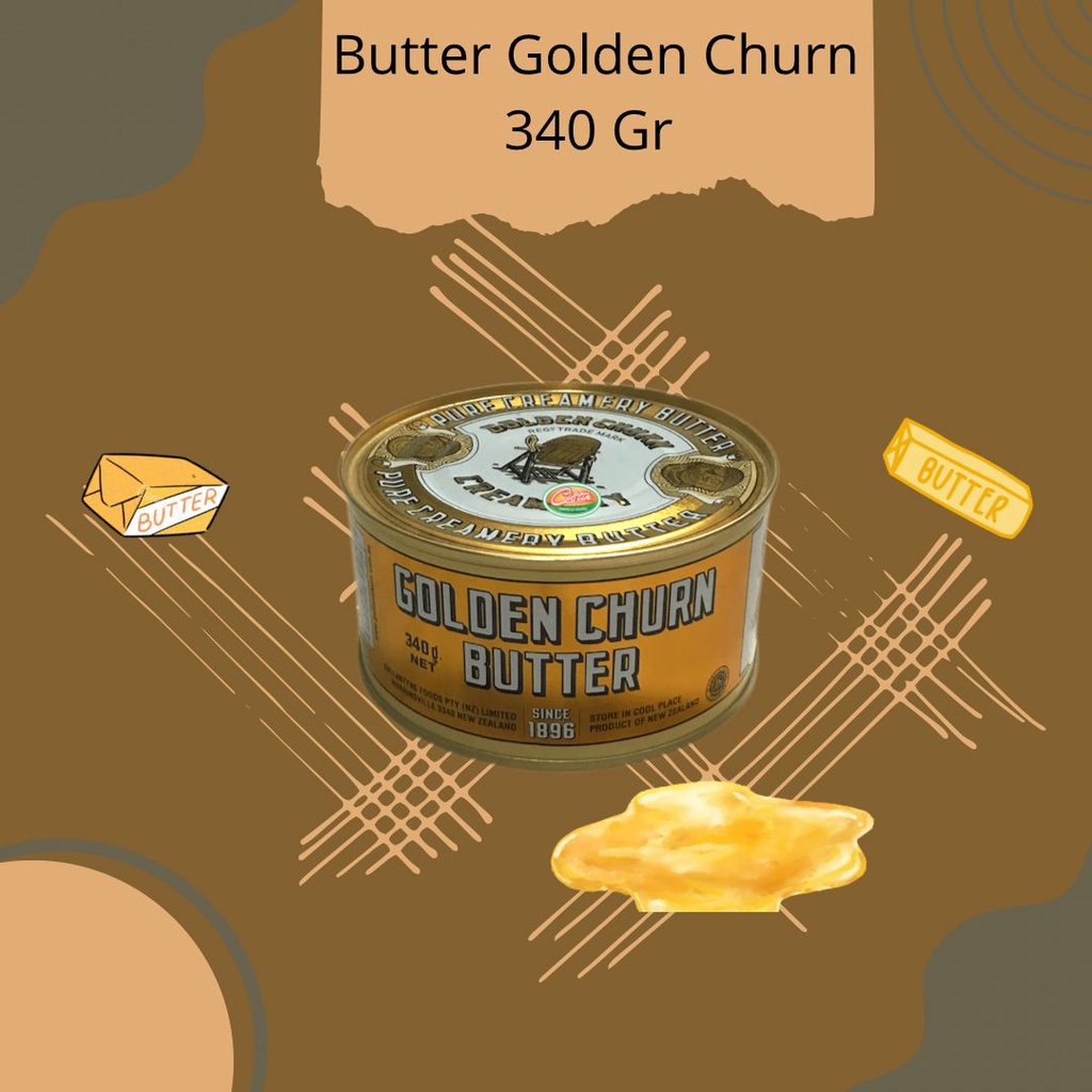 Jual Butter Golden Churn Butter 340g | Shopee Indonesia