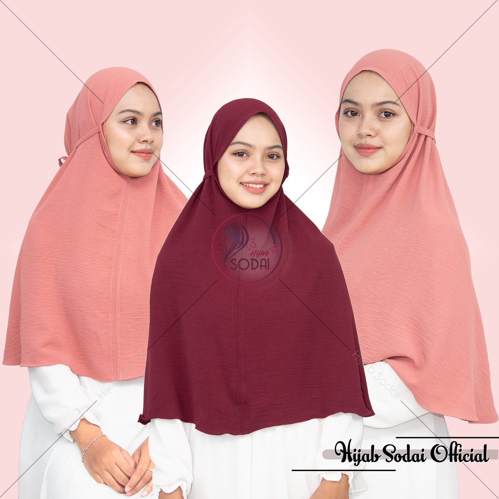 Jual Bergo Instan Crinkle Airflow Premium L ( NON PET TALI ) | Shopee Indonesia