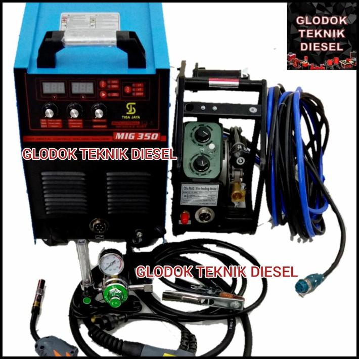 Jual Mesin Las Mig350 Mig 350 A Co2 + Wire Freeder Terbaik | Shopee ...