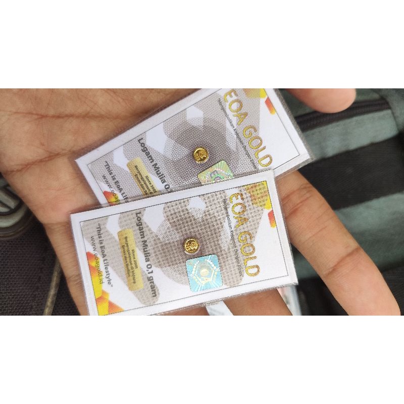 Jual Emas Logam Mulia 0,1 gram merk EOA Gold, Semar Nusantara asli ...