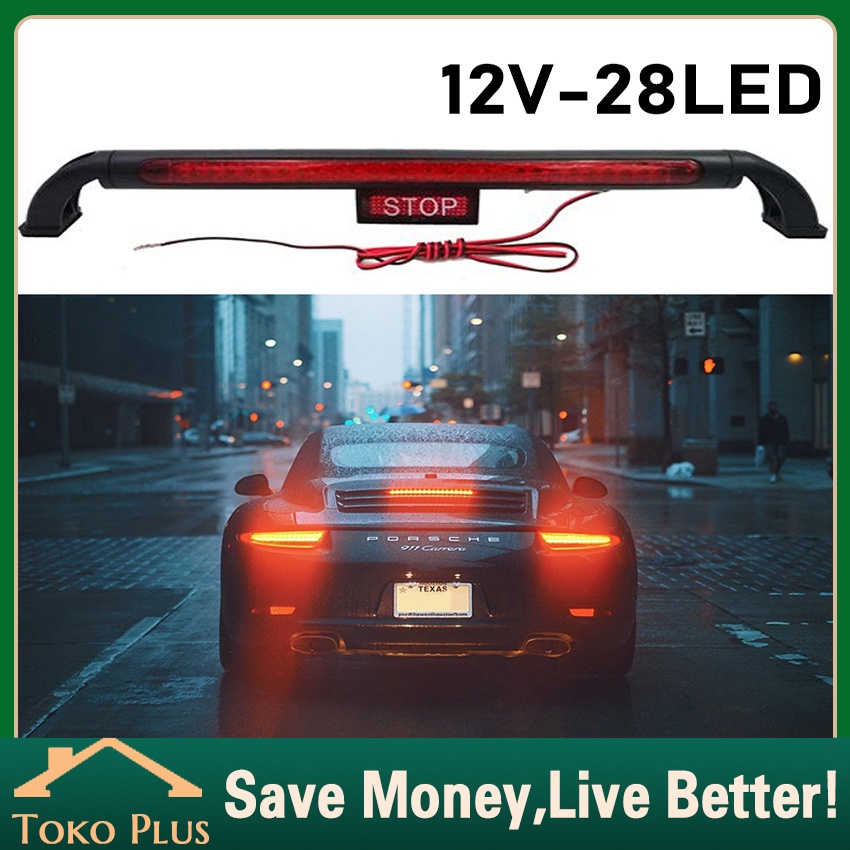 Jual 28LED lampu stop mobil Universal lampu rem atas lampu spoiler ...