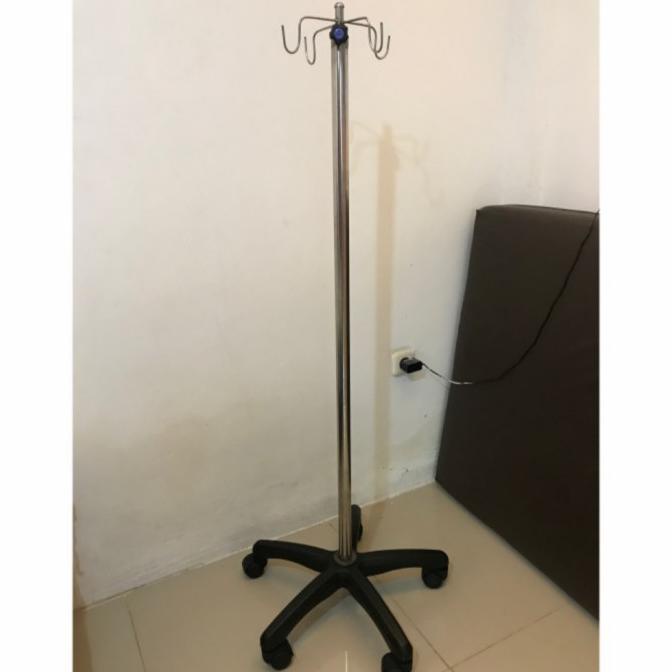 Jual Tiang Infus 4 Hook 5 Kaki / Tiang Infus Stainless | Shopee Indonesia
