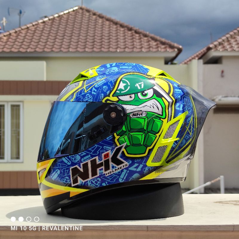 Jual NHK GP PRO Karel Abraham | Yellow Blue | Helm full face Special ...