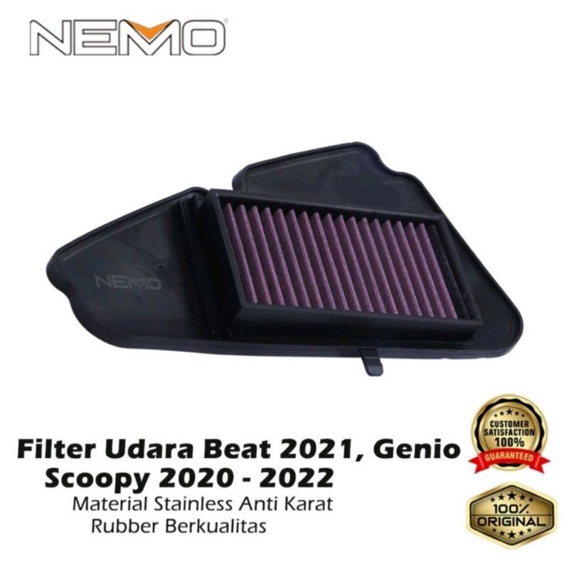 Jual FILTER UDARA RACING BEAT DELUXE 2021-2022 NEMO/FILTER UDARA GENIO ...